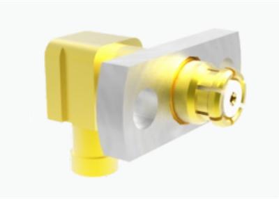 China SMP Female Right Angle RF Connector with 360° Free Rotate Flange for CXN3506/MF108A Cable for sale