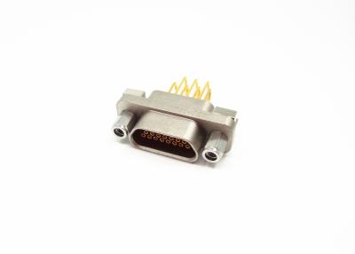 China Gold Plated Center Conductor 15 Contacts Pitch Distance 2.54 x 2.54 J30J Micro D Connectors Used for Right Angle PCB Connect for sale