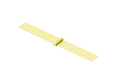 China 4 Pin Diameter 0.5mm Pin Length 41.2mm Hermetic Multi Pin Header Glass to Metal Seals for MC-1943 for sale