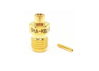 中国 DC - 18GHz周波数範囲のまっすぐな隔壁女性SMA RFのコネクター 販売のため