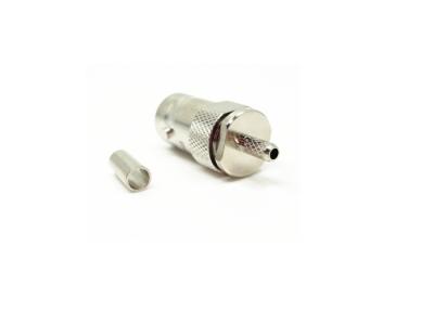 China Nickel Plated Coax BNC Connectors Straight Crimp Miniature Quick RF Connector for sale