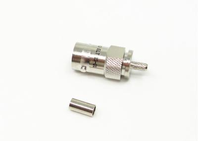 China Los conectores BNC coaxiles niquelados derecho prensan el conector rápido miniatura del RF en venta