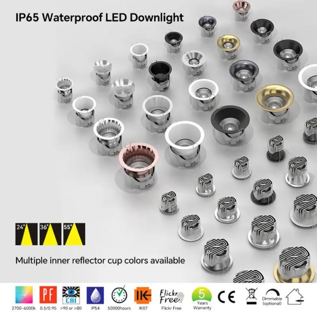 LED down light installation demonstration