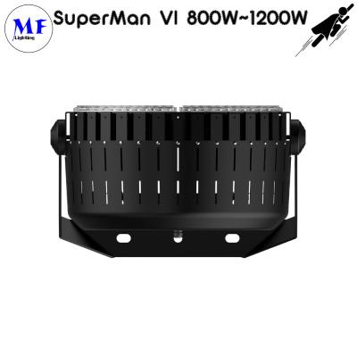 중국 5년 보증 경기장 LED 홍수등 1200W IK10 IP66 60Deg 160LM/W 높은 밝기 6000K 축구장용 판매용