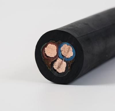 Cina Tre cavo elettrico rivestito di gomma inguainato di gomma del cavo 450/750V del centro in vendita