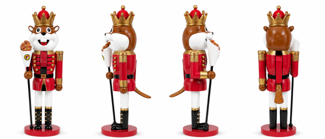 Custom red gold royal animal nutcracker four-view product details