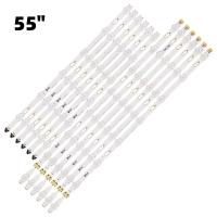 Quality 12 PCS LED Backlight Strip for Samsung TV XC-2458 V5DU-550DCB-R1 V5DU-550DCA-R1 Replacement Part for sale