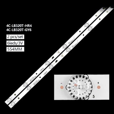MICROMAX LVW320CSDX 32'' JL.D32061330-004AS-M 6 Lamp Kit De Tiras LED Strip 6V