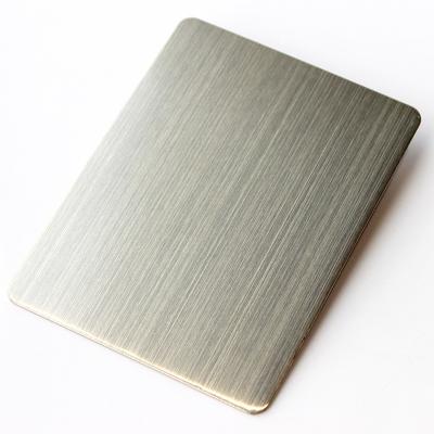 Chine Surface en bronze antique brossée en acier inoxydable 304 Pvd Brossage en cuivre de couleur en acier inoxydable à vendre