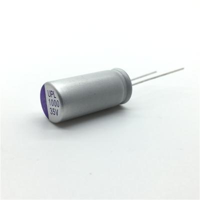 China 35v1000uF capacitor de uso geral UPL1V102M1021 para a fonte de alimentação de comutação à venda