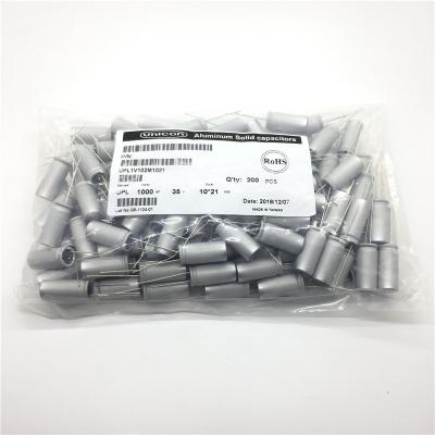 China 35v1000uF capacitor de uso geral UPL1V102M1021 para a fonte de alimentação de comutação à venda