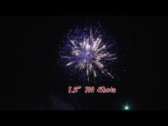 중국 공장 소매 불꽃놀이 케이크 1.2' '인치 100 샷 인기 불꽃놀이 피로테크닉 케이크 불꽃놀이 야외