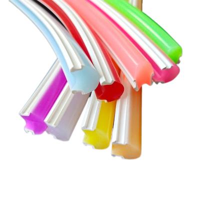 China Pure Silicone Split Flexible DC12V LED Neon Strip for Neon Sign Silicone Rubber Led Strips 12v for sale