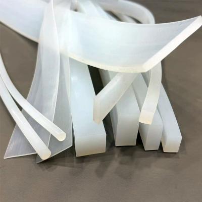China Cheap Color Size Can Be Customized Waterproof and Noise-proof Flat Rectangular Solid Seal Silicone Rubber Seal for sale