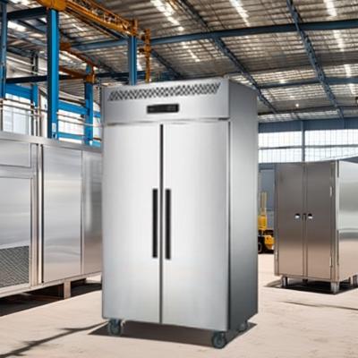 China Luxury Single Temperature Control Heavy-Duty Vertical Commercial Refrigeration Equipment Double Door for New Restaurants for sale