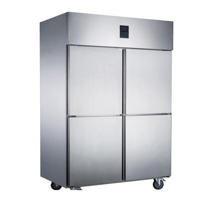 China 220V Digital Temperature Control Double-Temperature Kitchen Beverage Cooler LED Restaurant Air Compressor Refrigeration for sale