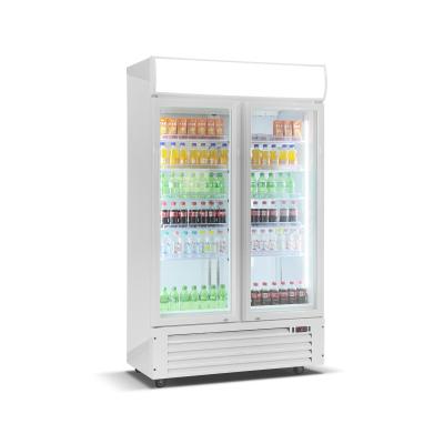 China Large Capacity Double Door Beverage Cooler: Keep Your Drinks Fresh and Ready for Sale for sale