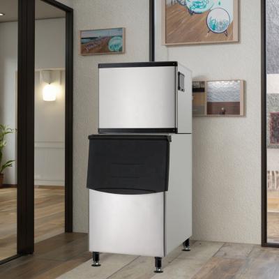 China 2025 Commercial High-Capacity Glass Door Ice Maker Hot Sale Restaurant Grade Machine with Fan Cooling for sale