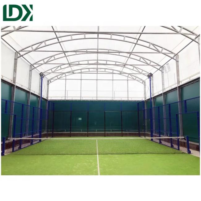 Padel court in use