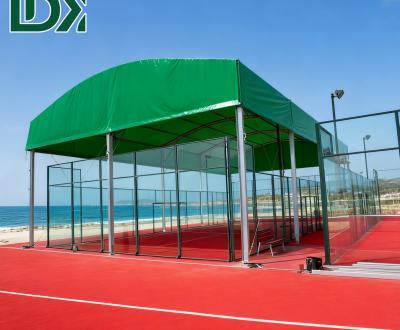 China Custom Environmentally Friendly Padel Court Awning CE EN Certified Wind Resistant for sale