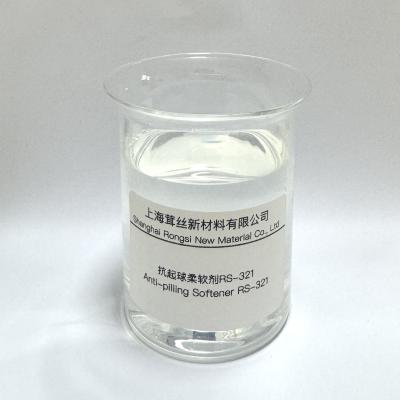 Polyester Nylon Cotton Wool Anti-pilling Softener RS-321 with Weak Cationic