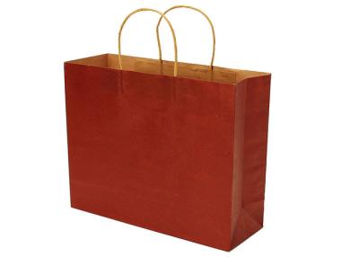 Cina Ha stampato i propri sacchi di carta di Kraft di logo progettano la serigrafia per il cliente in vendita