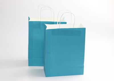 Cina Sacchetti della spesa blu della carta kraft Di spessore 250gsm/borse d'imballaggio dell'abbigliamento in vendita