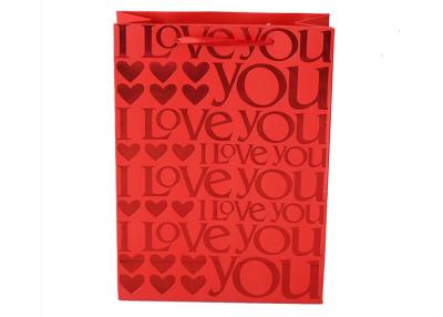 Cina La borsa di distributore di giornali rossa promozionale con le maniglie/regalo di compleanno insacca in vendita