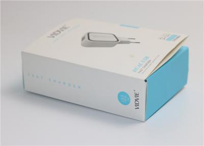 Cina Colore pieno d'imballaggio CMYK delle scatole di USB di elettronica a parete semplice del caricatore/stampa di PMS in vendita