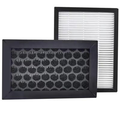 China Hepa Filter Panel Fan Filter Odor Smoke Removal Charcoal Activated Carbon Cabin Air Filter for sale