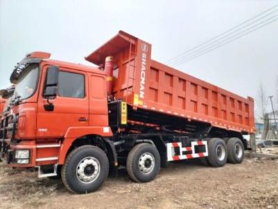 중국 SHACMAN F3000 덤프 트럭 8x4 375hp 유로V 레드 WEICHAI 디젤 엔진 티퍼 판매용