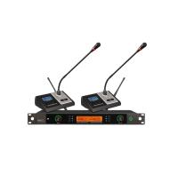 Quality 90dB Wireless Conference Room Mic Dual Channel UHF For Audio System for sale