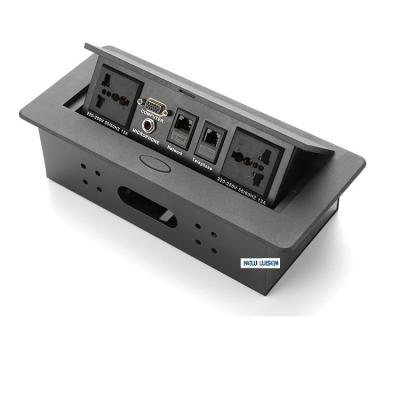 Counter Power Pop Up Worktop Socket Outlet 30cm Pre Wired For Kitchen Office