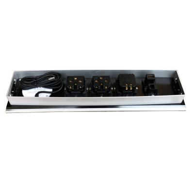 China 10A Desktop Power Sliding Socket Multimedia Electrical Outlet Box for sale