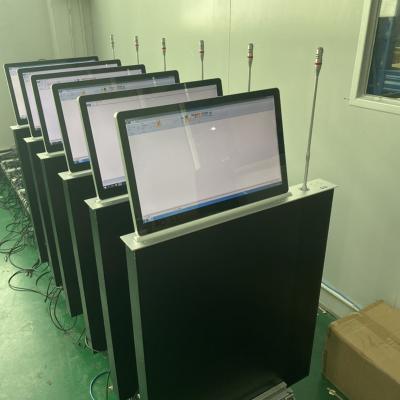 China 18.4 Inch LCD FHD Hidden Monitor Lift Computer System With Microphone for sale