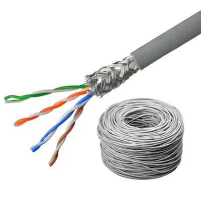 中国 PC SIPU 0.4CCA wholesale 0.5CCA with aluminum foil indoor sftp cat5e cat5 network cable 販売のため