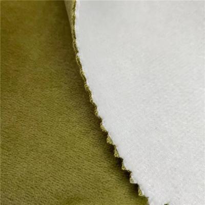 China 100% Polyester Bonded Sofa Knitted Soft Brushed Fabric 330gsm 150cm water proof,oil proof and stain proof Finish for sale