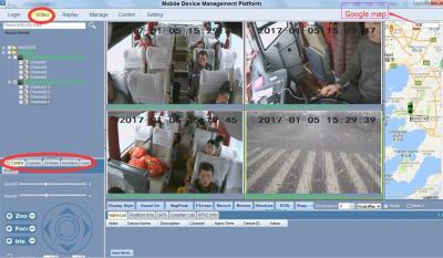 China 4CH pessoas do contador video HD sistema do dvr do carro da gestão do ônibus móvel de DVR/HDD à venda