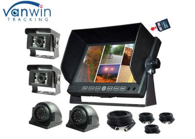 중국 4 채널 TFT 차 감시자 DVR 트럭을 위한 4개의 사진기/기록 기능을 가진 7 인치 판매용