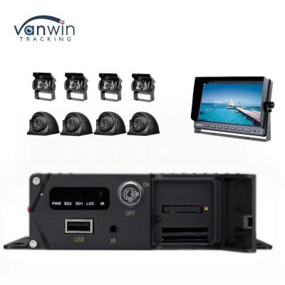 中国 8CH 1080P H.265 HD GPS 車両 モバイル DVR レコーダー 12V 2.5A と 5V 2A 出力 販売のため