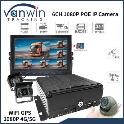 中国 4G 6チャネル H. 265 自動車用モバイルDVR 販売のため