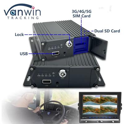 중국 첨단 인공지능 차량 모니터링 시스템 1080P 4 채널 MDVR 운전 보조 판매용