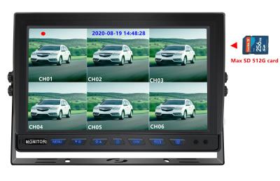 중국 10.1인치 HD TFT LCD 화면 트럭/전차용 방수 차량 디스플레이 DC 12V-24V -30C ~ 80C 밤 모드 판매용