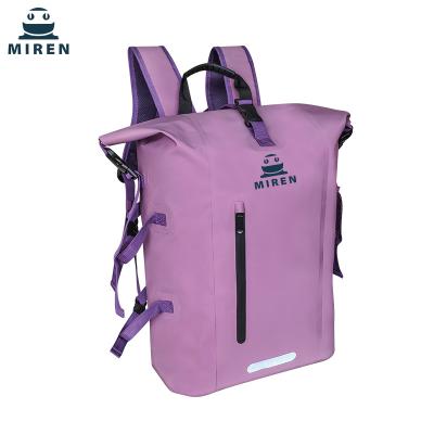 중국 500D PVC 재료 방수 건조 가방 배낭 보라색 용량 30L 판매용