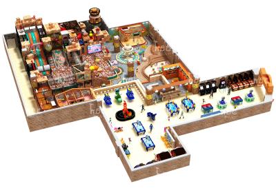 Cina Struttura da gioco interna personalizzata per bambini con scivoli e pareti per arrampicata in vendita