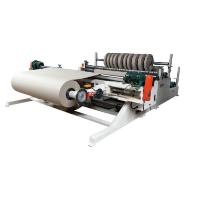 China Halb automatische Papieraufschlitzenund Rückspulenmaschine Kraftpapier beschichtete Wellpapp zu verkaufen