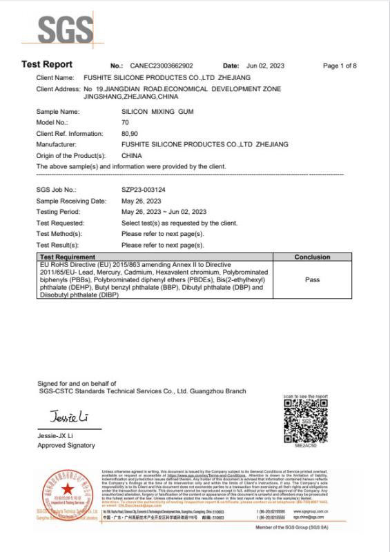 ROHS Inspection Report - Dongguan Libo Silicone Electronics Co., Ltd.