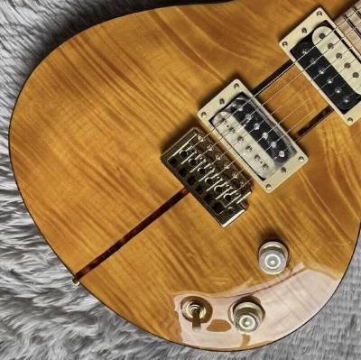 Chine Custom SE Santana Electric Guitar Chrome Part Abalone Bird Inlay Flame Maple Top à vendre