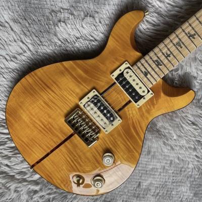 Chine Custom SE Santana Electric Guitar Chrome Part Abalone Bird Inlay Flame Maple Top à vendre