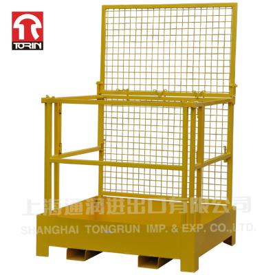 China Torin LK74 Large Welded Mesh Powder Coated Finish Folding Forklift Metal Safety Cage for sale